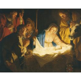 Karte "Die Anbetung der Hirten"