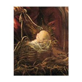 Klappkarte "Anbetung der Hirten" (Jacopo Tintoretto, 1518-1594)